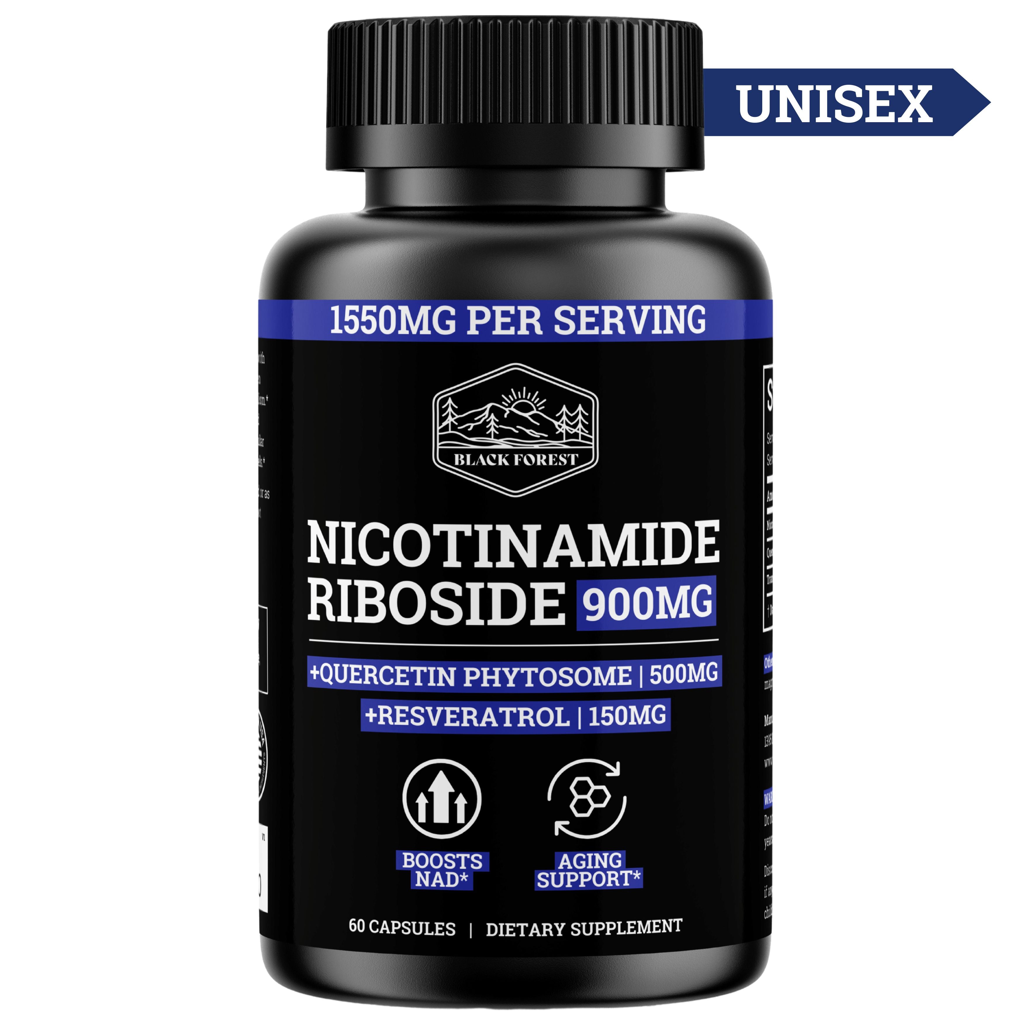 Nicotinamide Riboside (NR) 1550MG | With Quercetin & Resveratrol ...
